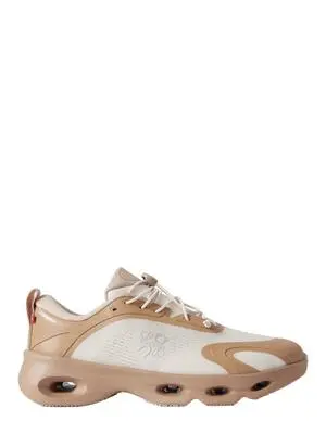 Loewe On Cloud Rubber-Trimmed Sneakers Cream