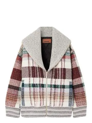MISSONI Checked Wool-Blend Cardigan
