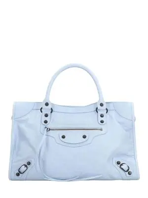 Balenciaga Le City Medium Leather Bag - Blue
