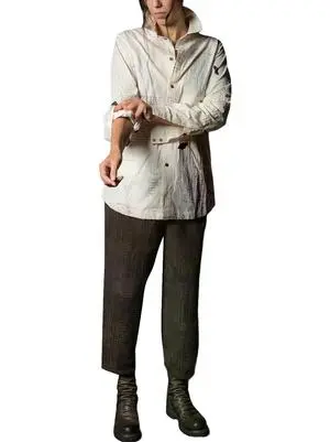 ALEKSANDR MANAMÏS Long-sleeve Button-down Shirt - Neutrals