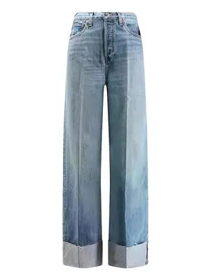 RE/DONE Cuffed Jeans - Blue