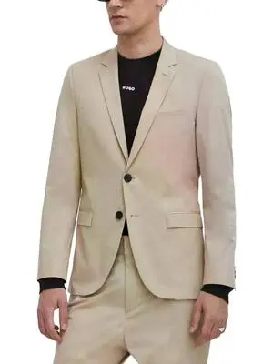 Hugo Notched-lapel Blazer - Neutrals