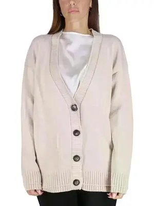 Malìparmi Button Cardigan - Neutrals