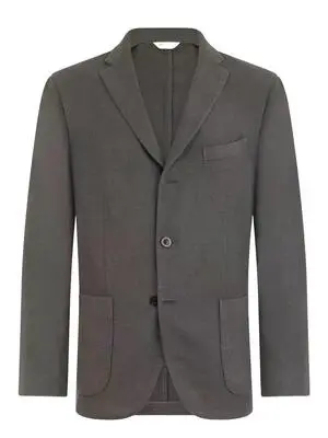 Boglioli Textured Three-button Blazer - Grey