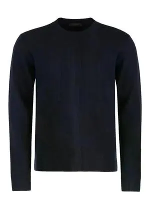 SLOWEAR Round-neck Knit Sweater - Blue