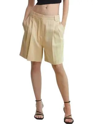 Hugo Pleated Shorts - Neutrals