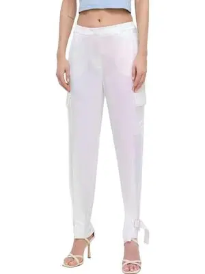 Guess Buckle-detail Cargo Trousers - White