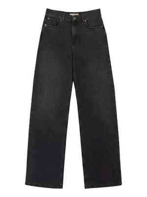 TWINSET Five-pocket Rhinestone Embellished Jeans - Black