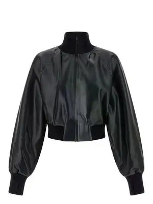 Norma Kamali High-neck Bomber Jacket - Black