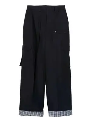 3.1 Phillip Lim Cuffed Hem Cargo Trousers - Black