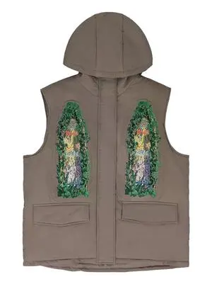 WHO DECIDES WAR BY EV BRAVADO Graphic-print Gilet - Green