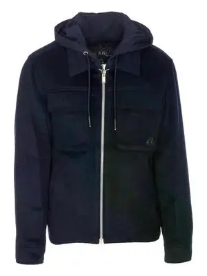 Moose Knuckles Snowdon Double-Zip Hooded Jacket Blue