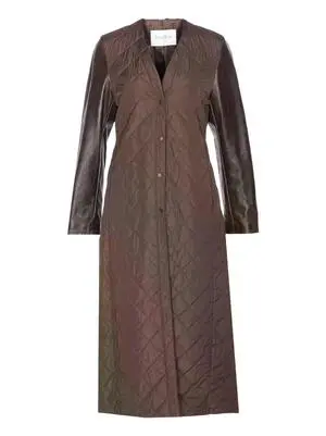 Max Mara Berta Quilted Coat - Brown
