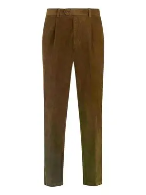 Boglioli Corduroy-texture Trousers - Brown