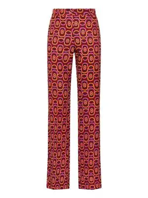 Malìparmi Printed Trousers - Red