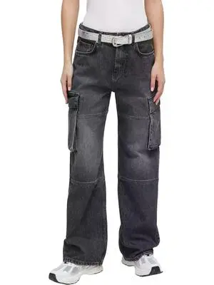 Hugo Panelled Cargo Jeans - Grey