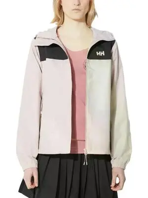 Helly Hansen Vancouver Colorblock Hooded Rain Jacket - Pink