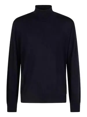Canali Roll-neck Sweater - Blue