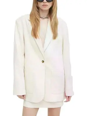 HERSKIND Single-breasted Blazer - Neutrals