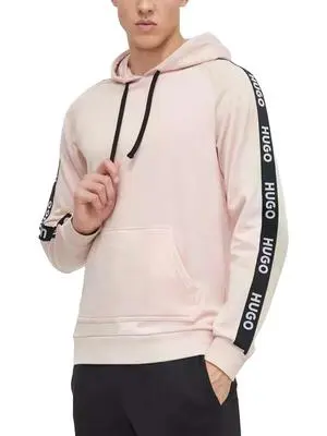 Hugo Logo-tape Hooded Sweatshirt - Pink