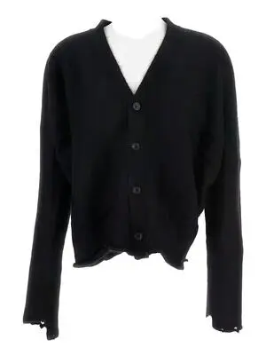 Junya Watanabe Mohair-wool V-neck Cardigan - Black