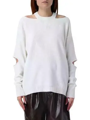 Federica Tosi Cutout Round-neck Sweatshirt - White
