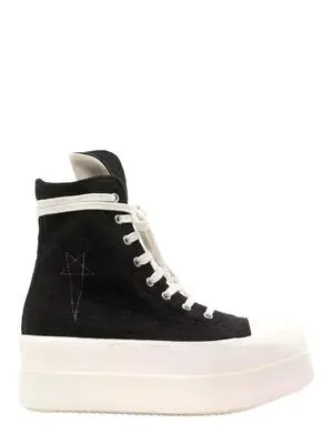 Rick Owens Mega Bumper Star-embroidered Sneakers - Black