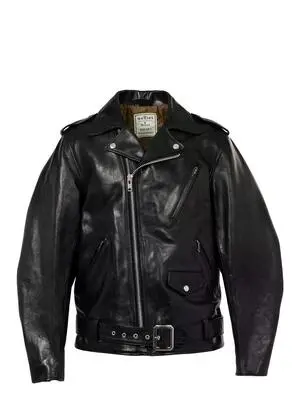MIHARA YASUHIRO Zip-Up Belted Leather Jacket