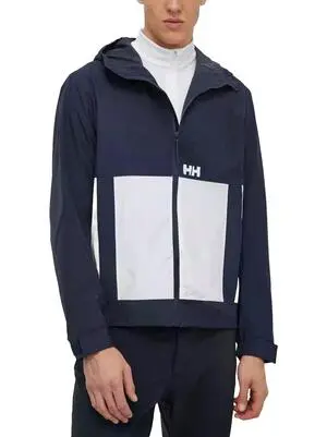 Helly Hansen Hooded Logo-print Performance Jacket - Blue