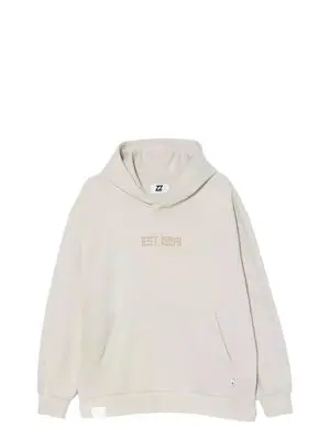 Izzue Logo-embroidered Hoodie - Neutrals