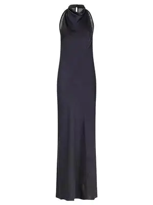 ROTATE BY BIRGER CHRISTENSEN Lace Panel Maxi Dress - Blue