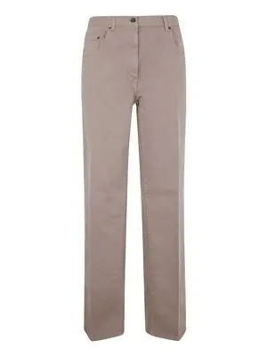 N° 21 Wide Leg Trousers Beige