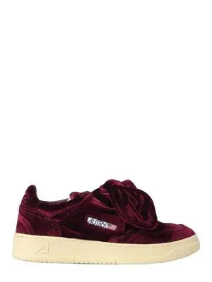 AUTRY Velvet Sneakers Burgundy