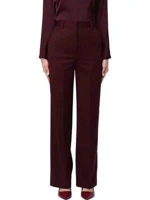 HANITA Wide Leg Trousers - Burgundy