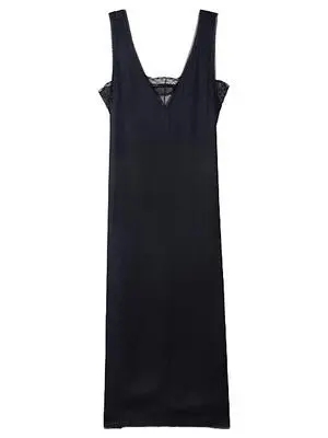 Zadig&Voltaire Renzo V-neck Midi Dress - Black
