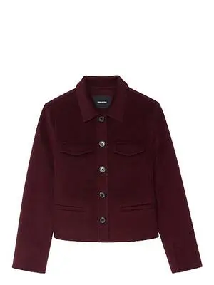 Zadig&Voltaire Liam Slim-fit Wool-blend Jacket - Burgundy