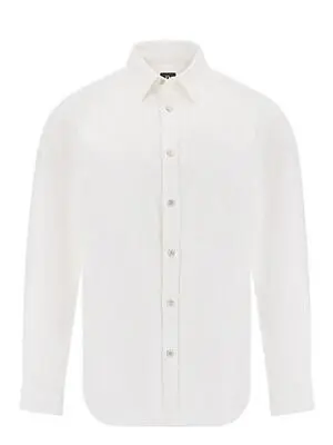 Boggi Milano Long-sleeved Regular-fit Cotton Shirt - White