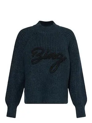 ANINE BING Raglan-Sleeved Wool-Blend Jumper