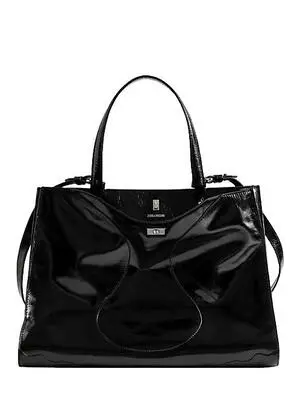 Zadig&Voltaire Patent-leather Tote Bag - Black