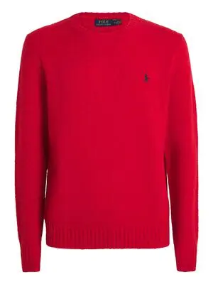 Ralph Lauren Wool-alpaca Polo Pony Sweater - Red
