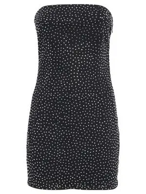 Good American Crystal-embellished Mini Dress - Black