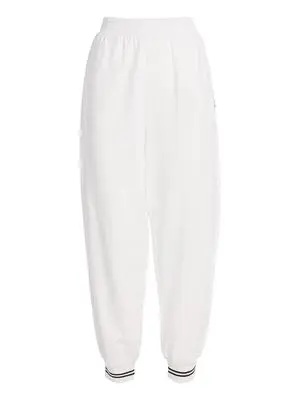 FRAME Stretch-cotton Tennis Sweatpants - White