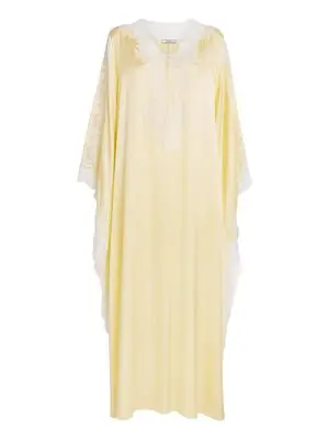 BOCAN Satin Adelaide Kaftan - Yellow