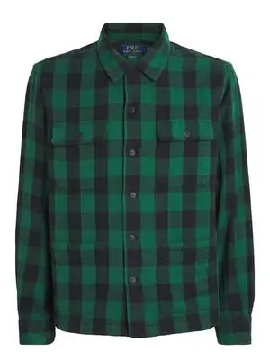Polo Ralph Lauren Cotton Flannel Check Overshirt - Green