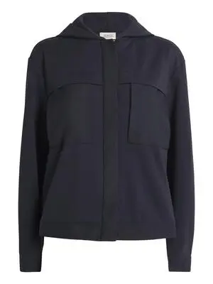 Max & Co. Stretch-jersey Hooded Jacket - Blue