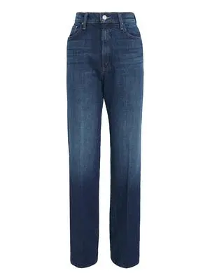 MOTHER The Rambler Zip Heel Full-length Jeans - Blue