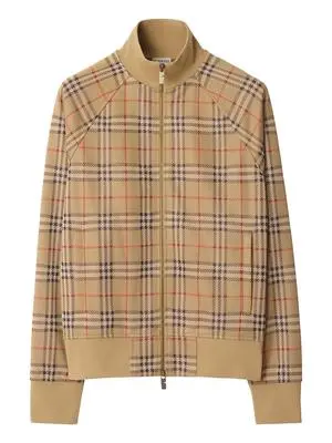 Burberry Check Track Jacket - Beige