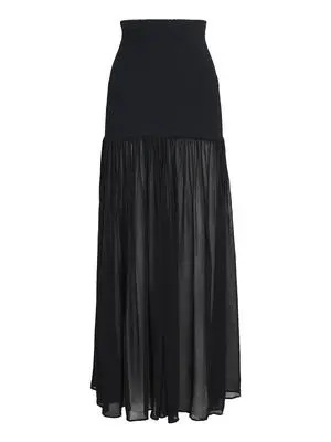 Hunza G Hybrid Maxi Skirt - Black