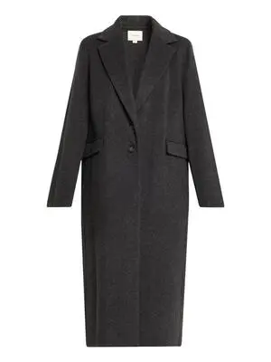 Vince Cashmere-wool Single-breasted Coat - Charcoal
