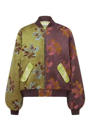 ALEMAIS Adriana Jacquard Bomber Jacket - Multi